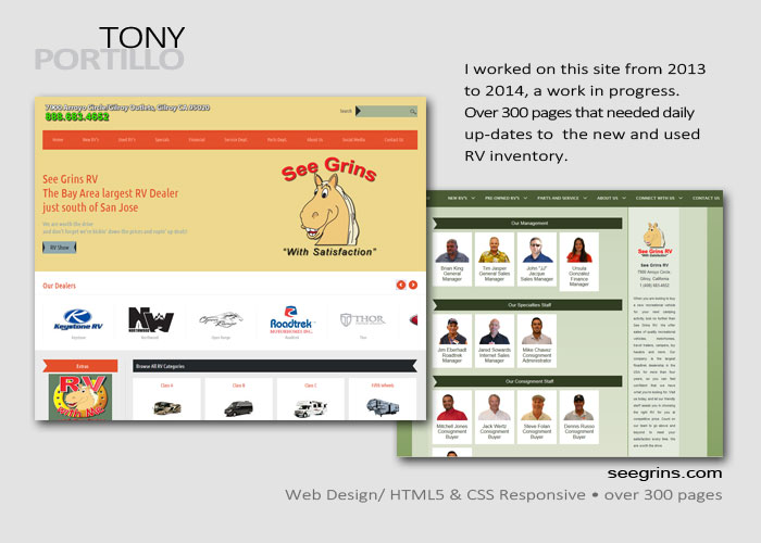 Portfolio Websites Page